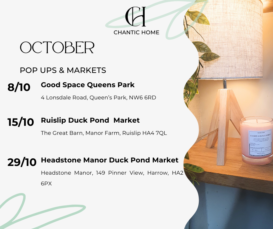 OCTOBER MARKETS – Chantic Home